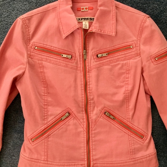 Express | Jackets & Coats | Vintage Express Biker Zipper Jacket Hot ...